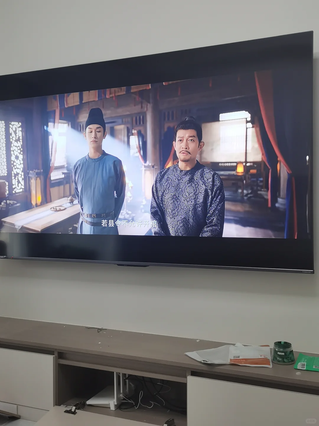 海信75e5npro电视机安装准备完成-夜雨聆风