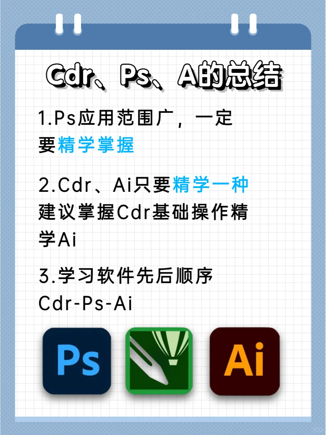 Cdr、Ps、Ai三大平面设计软件的区别-夜雨聆风